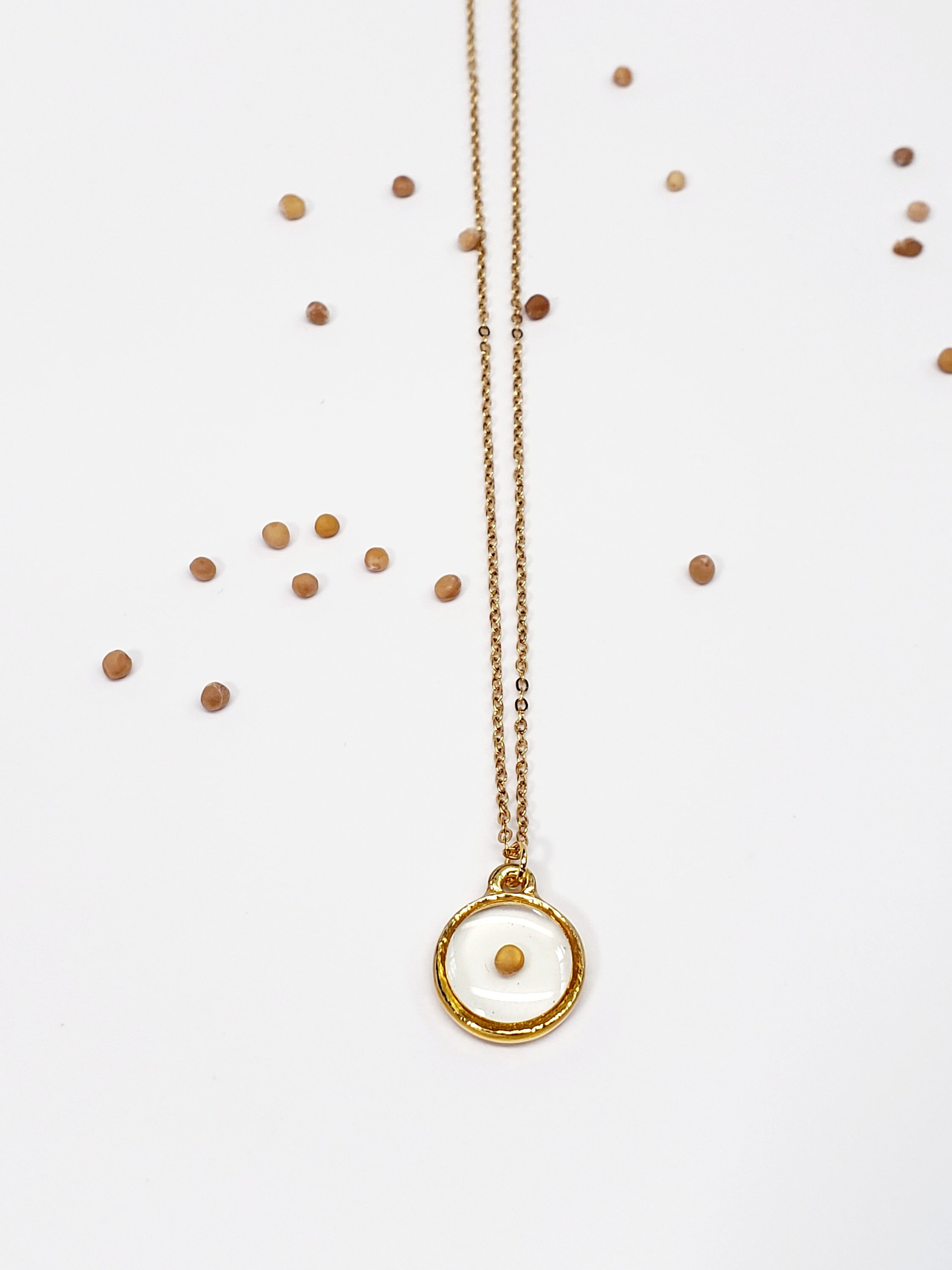 Mustard Seed Necklace Mustard Seed Jewelry Mustard Jewelry | Etsy