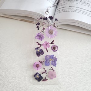 Pressed Flower Bookmark, Laminated Bookmark With Tassel, Handmade ...