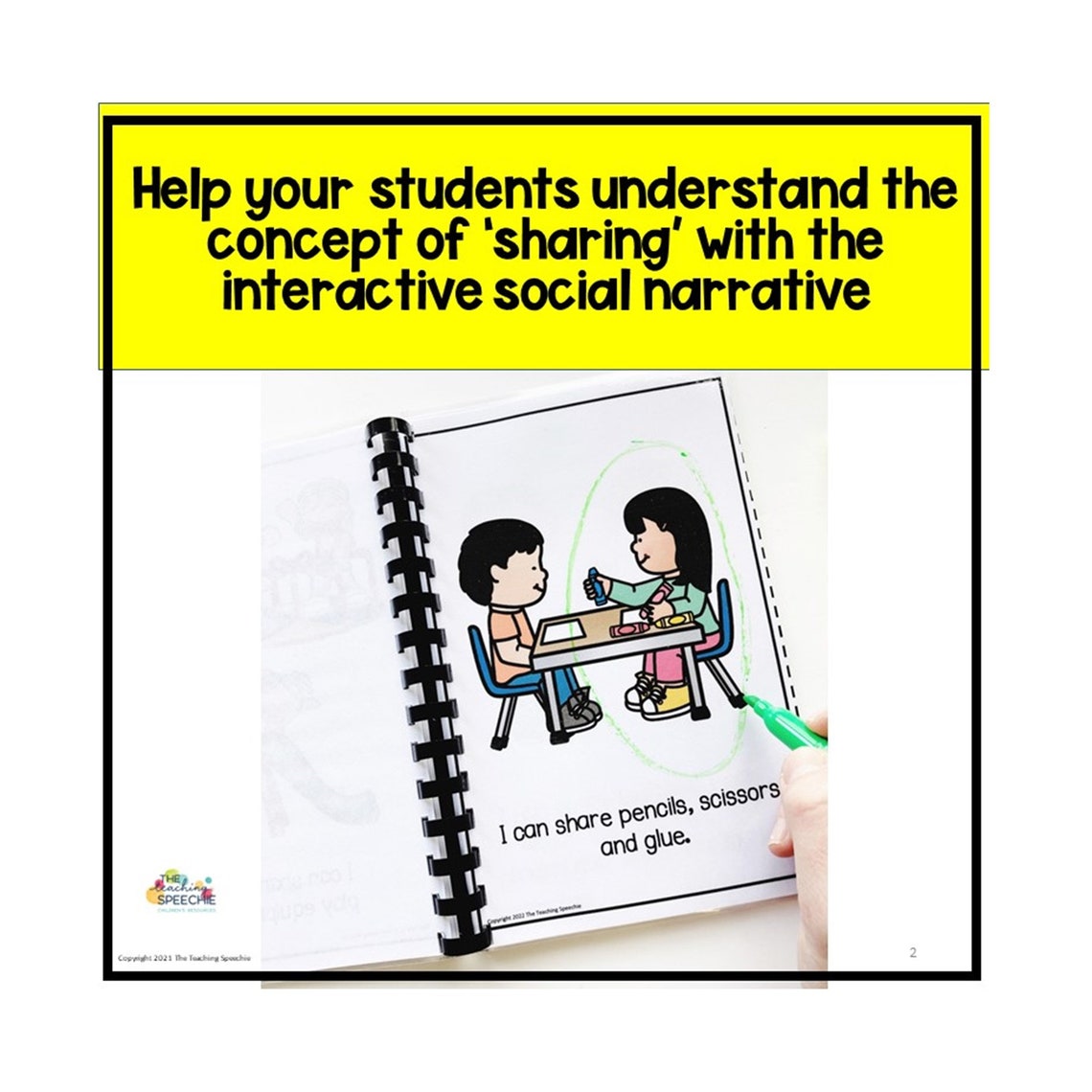 Sharing Social Story, Sharing Social Skills Printable Story, Autism ...