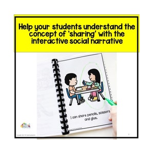 Sharing Social Story, Sharing Social Skills Printable Story, Autism ...