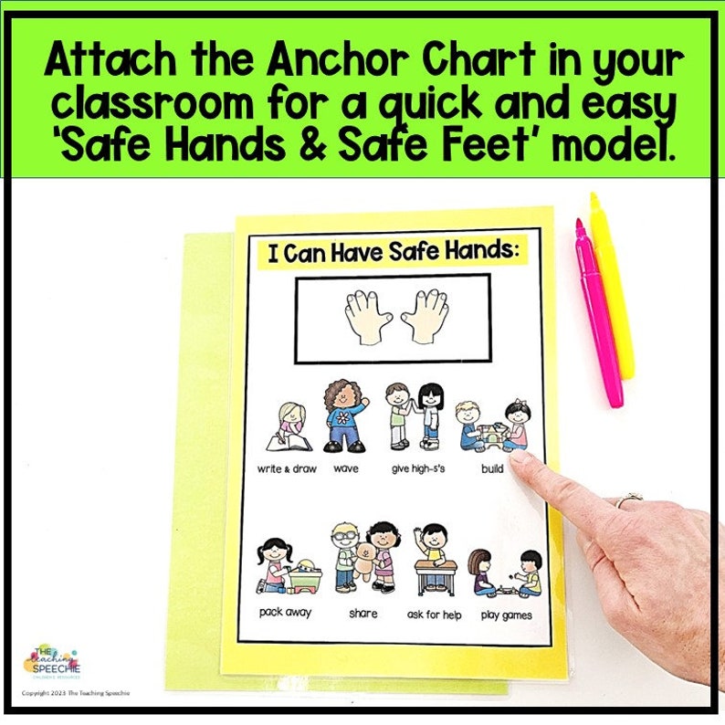 Safe Hands and Safe Feet Social Story, Autism Social Story, Being Safe ...