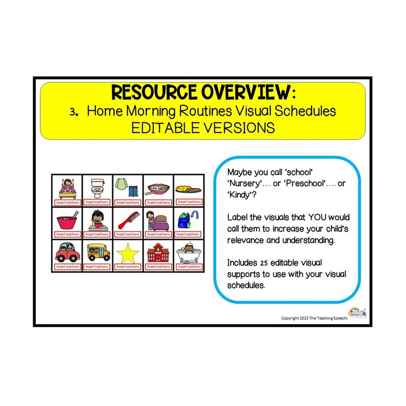 Morning Routine for Home Visual Schedule and Supports, Daily Routines ...