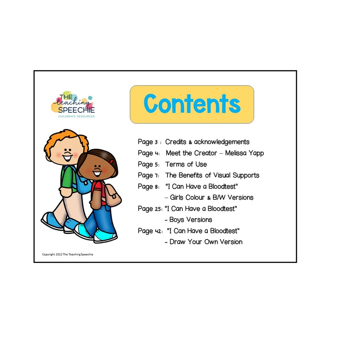 Getting a Blood Test Social Story, Autism Printable Social Story, Life ...