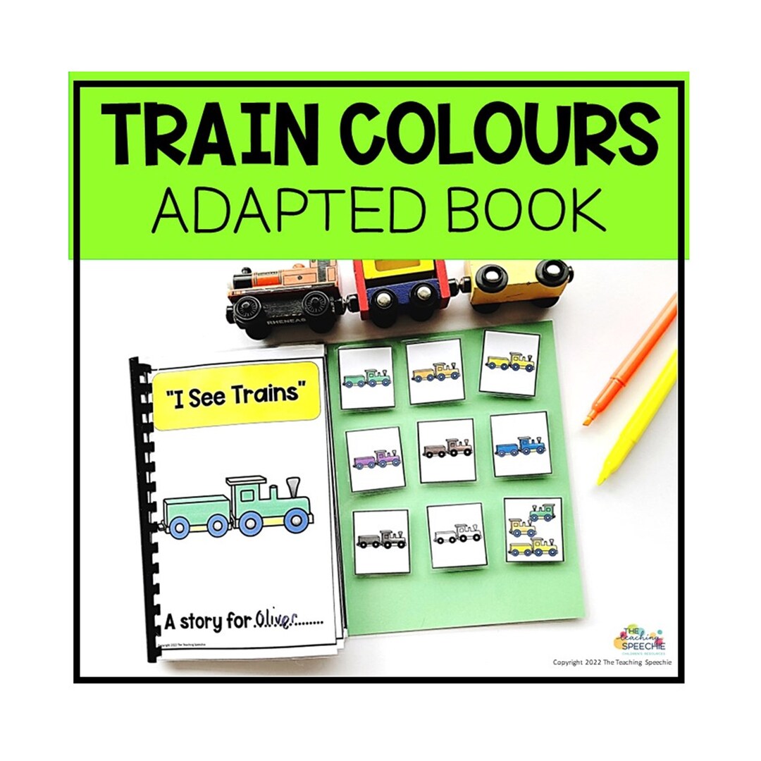 Train Colours Adapted Book, Vehicles Interactive Book, Special ...