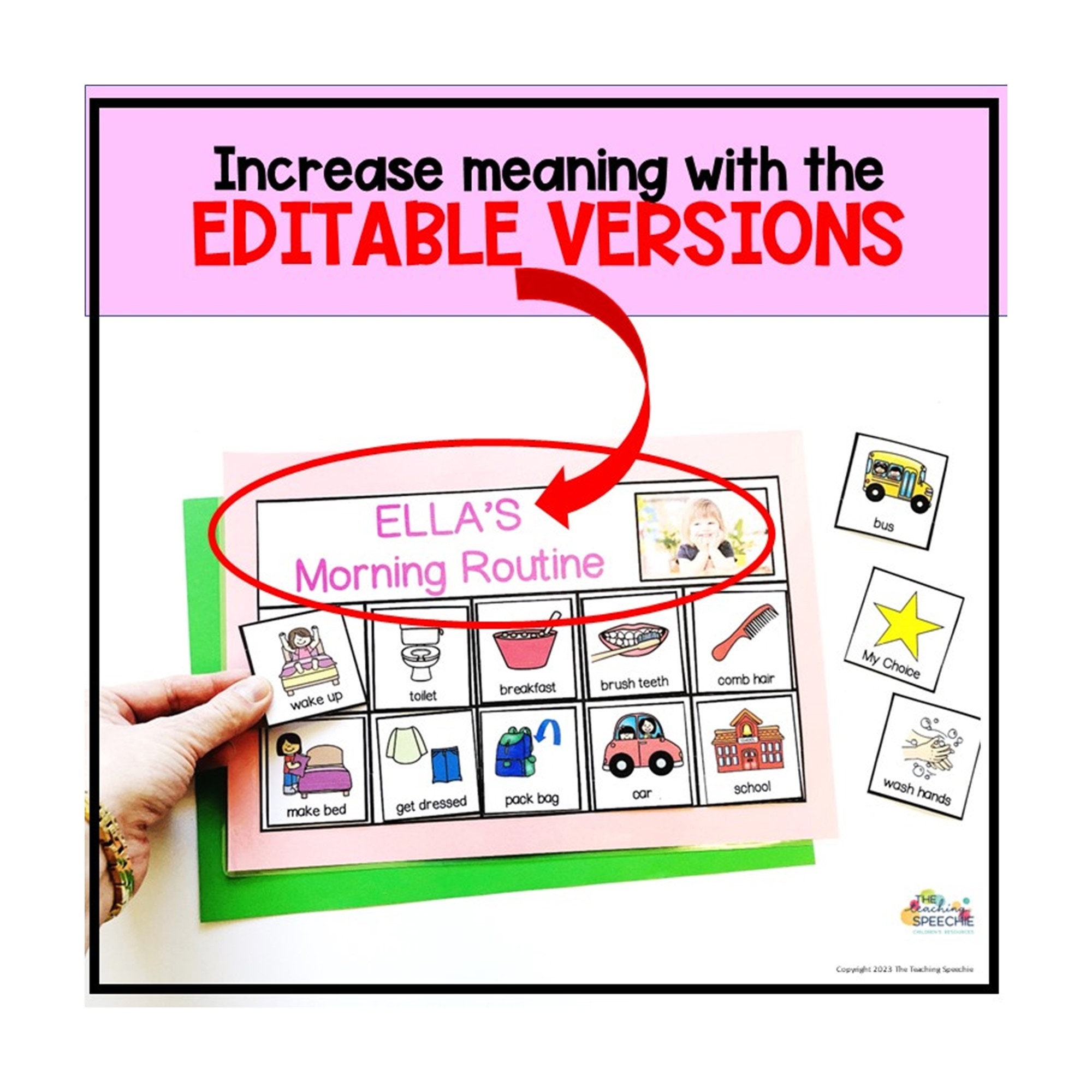 Morning Routine for Home Visual Schedule and Supports, Daily Routines ...