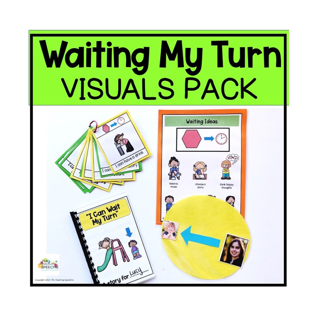 Waiting My Turn Social Narrative & Visuals Pack - Etsy