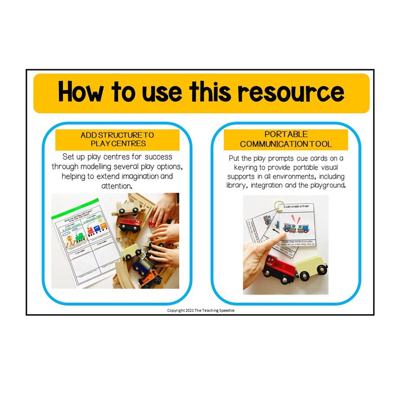 Play Skill Visual Supports, How to Play With Toys; Special Education ...
