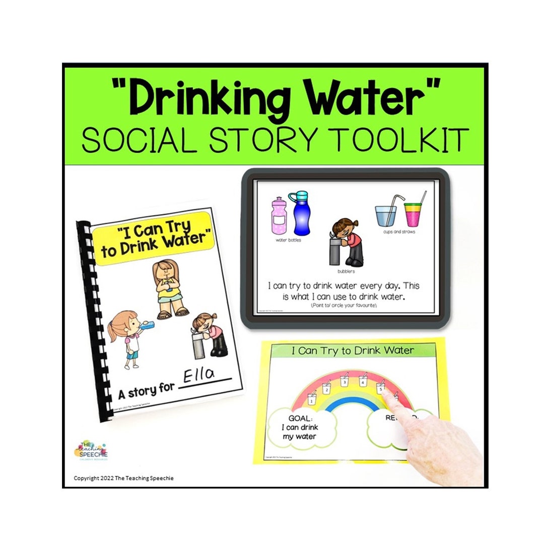 Drinking Water Social Story Toolkit - Etsy