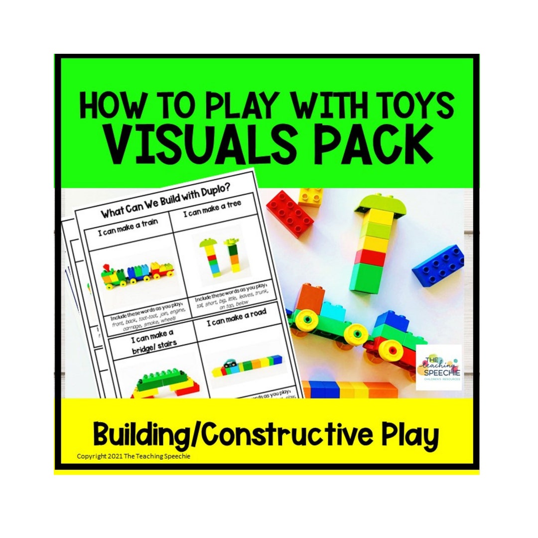 How to Play With Toys Visuals Pack, Visual Supports, Autism, Special ...