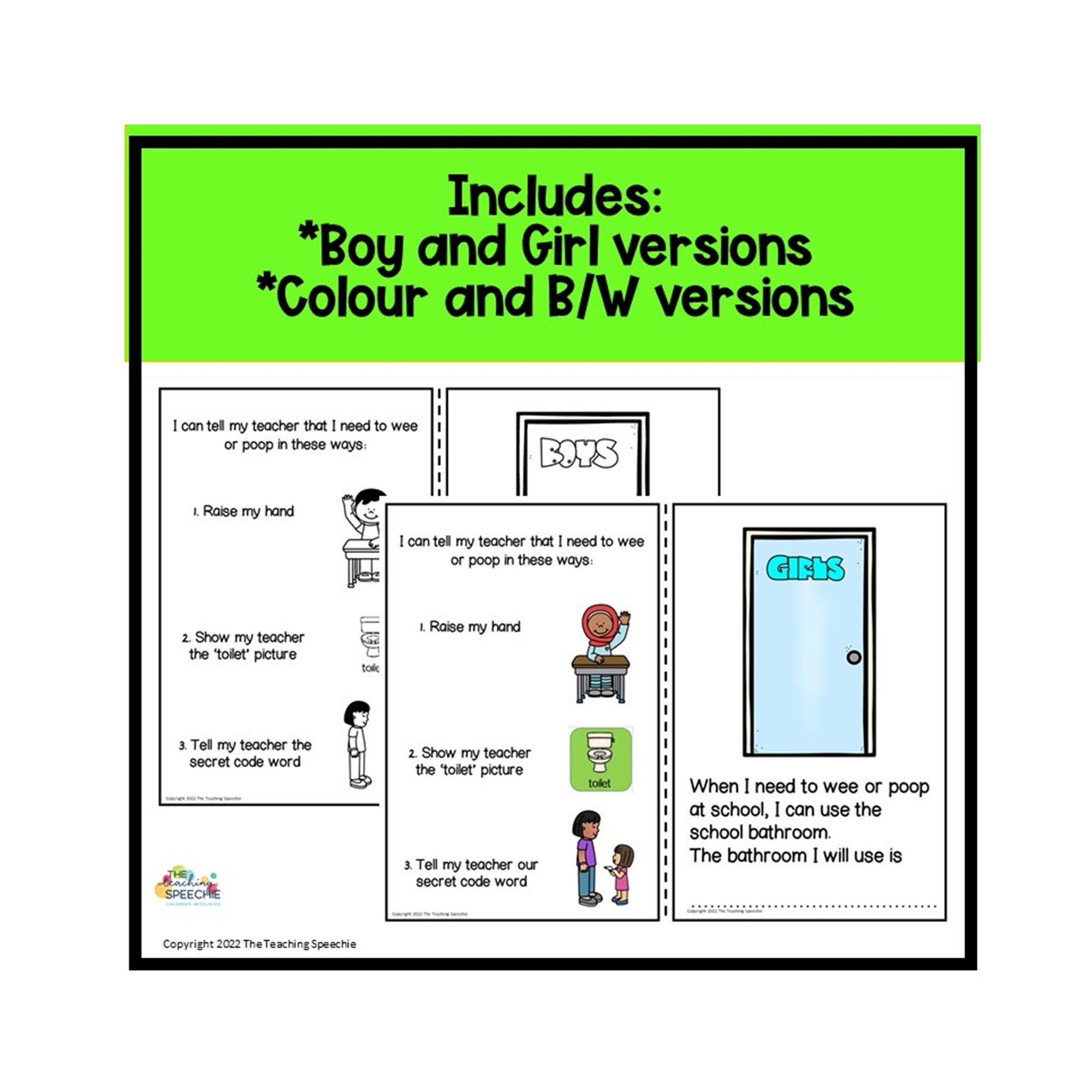 Toilet Training at School: Social Narrative & Visuals Autism and ...