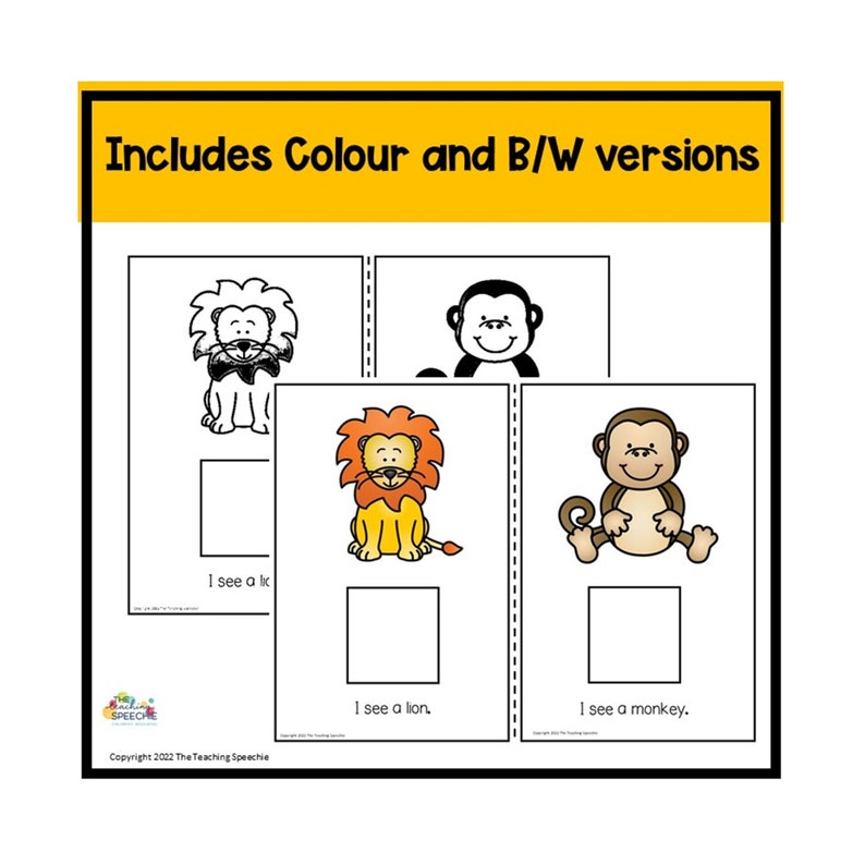 Zoo Animals Interactive Adapted Book, Zoo Theme Printables, Zoo Animals ...