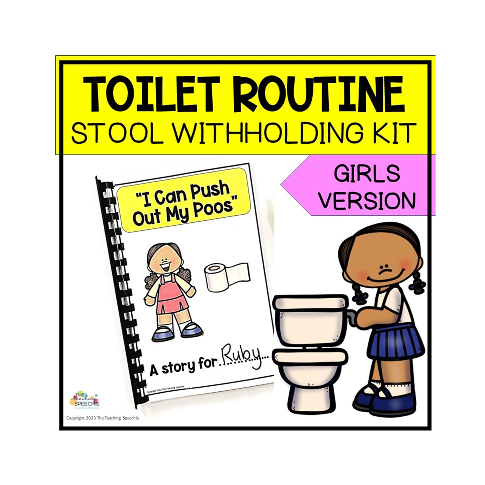 Stool Withholding and Encopresis Social Story, Childhood Constipation ...