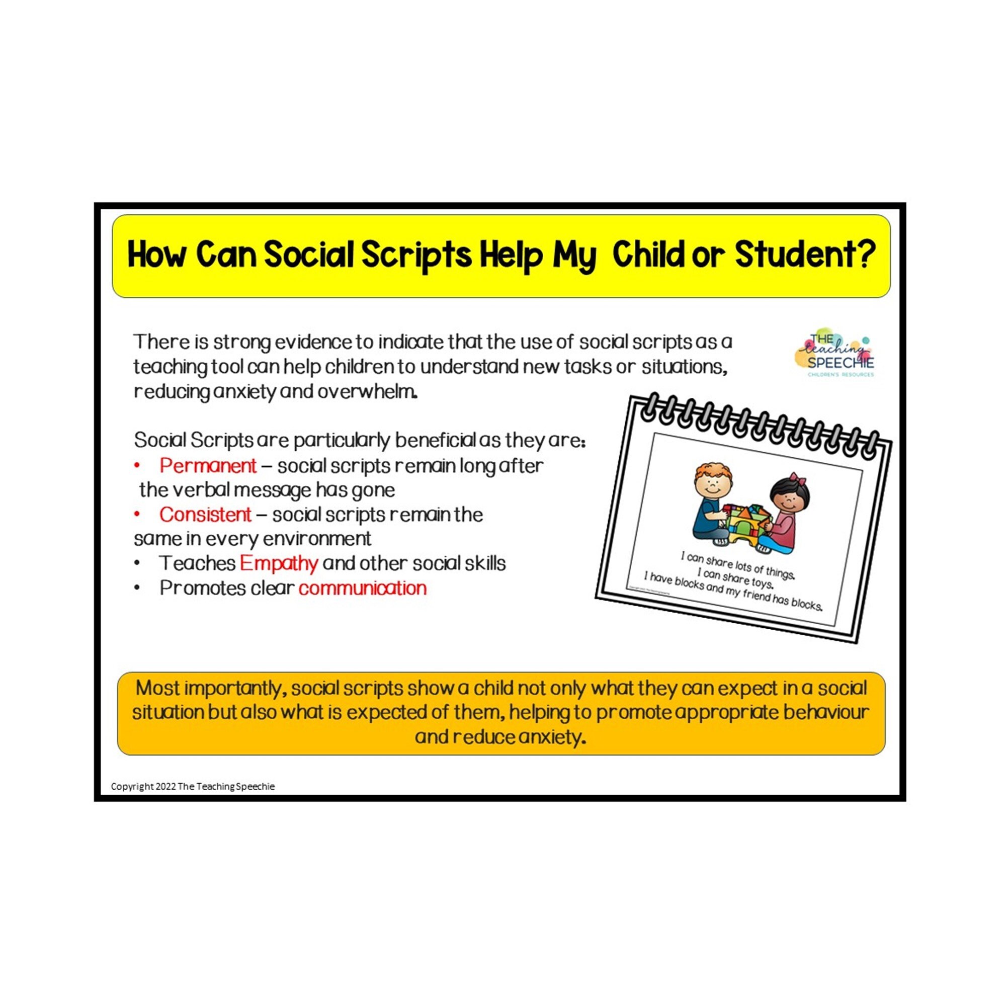Sharing Social Story, Sharing Social Skills Printable Story, Autism ...