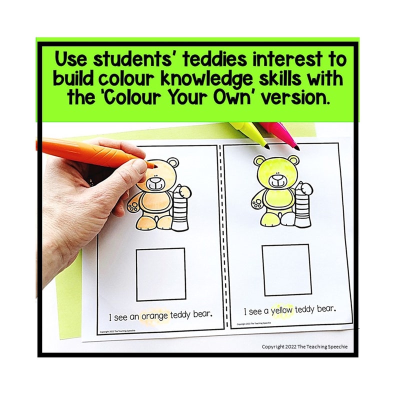 Interactive Adapted Books, Teddy Bear Theme Adapted Book, Autism ...