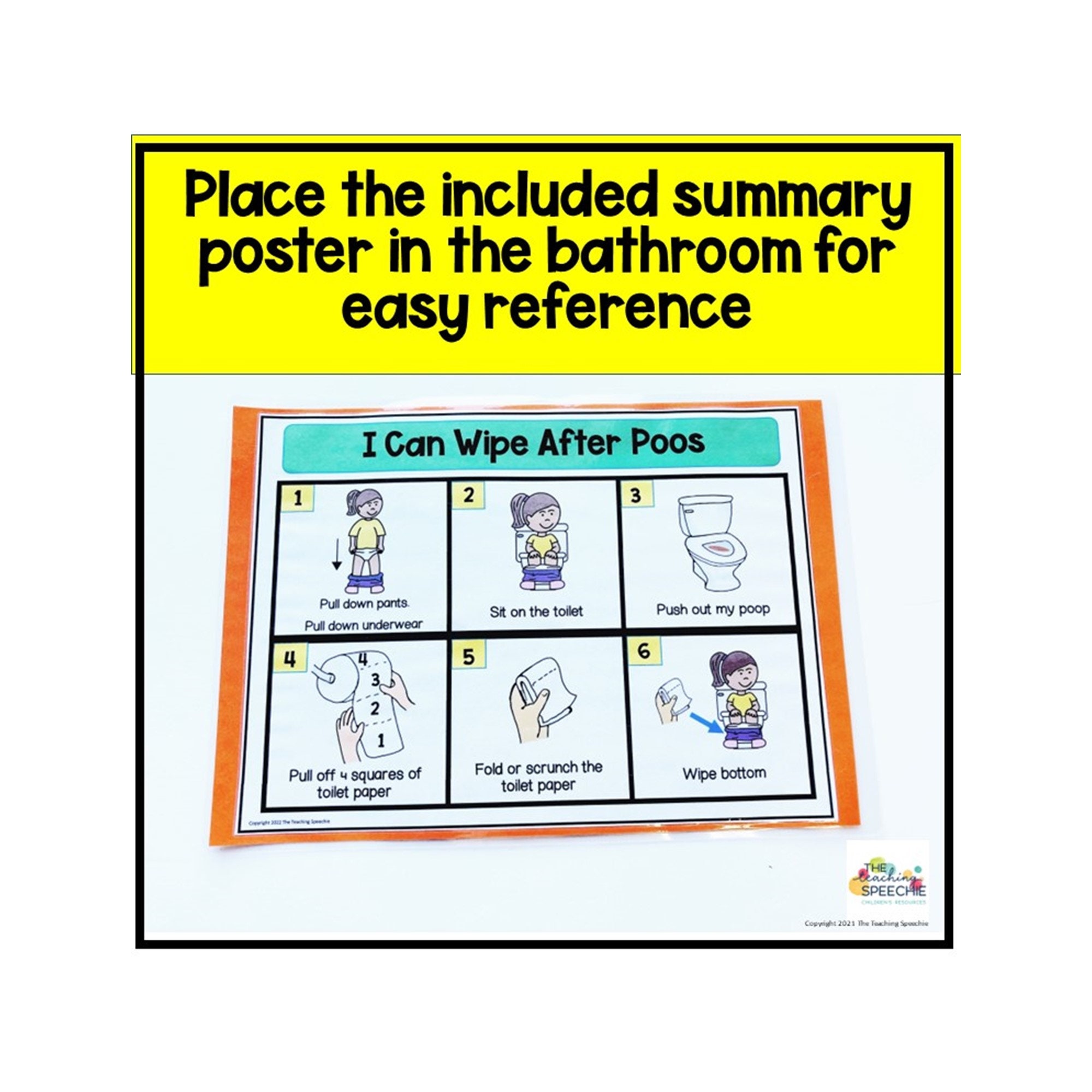 Toilet Training Social Story & Visual Cards Pack, Wiping My Bottom ...