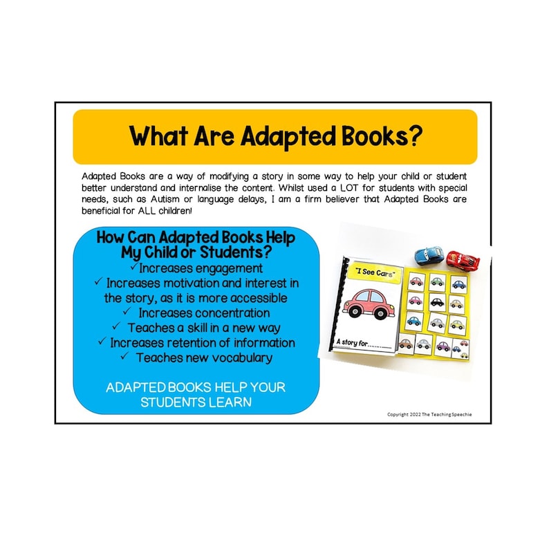 VEHICLES ADAPTED BOOK for Special Education - Etsy Canada