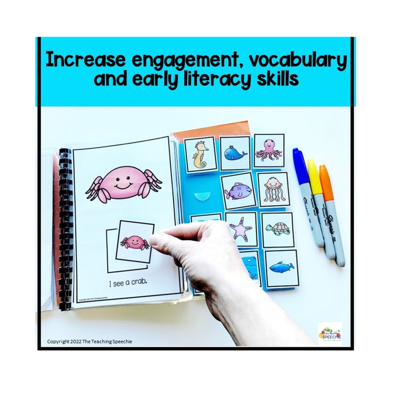 Sea Creatures Interactive Adapted Book, Printable Adapted Book, Ocean ...