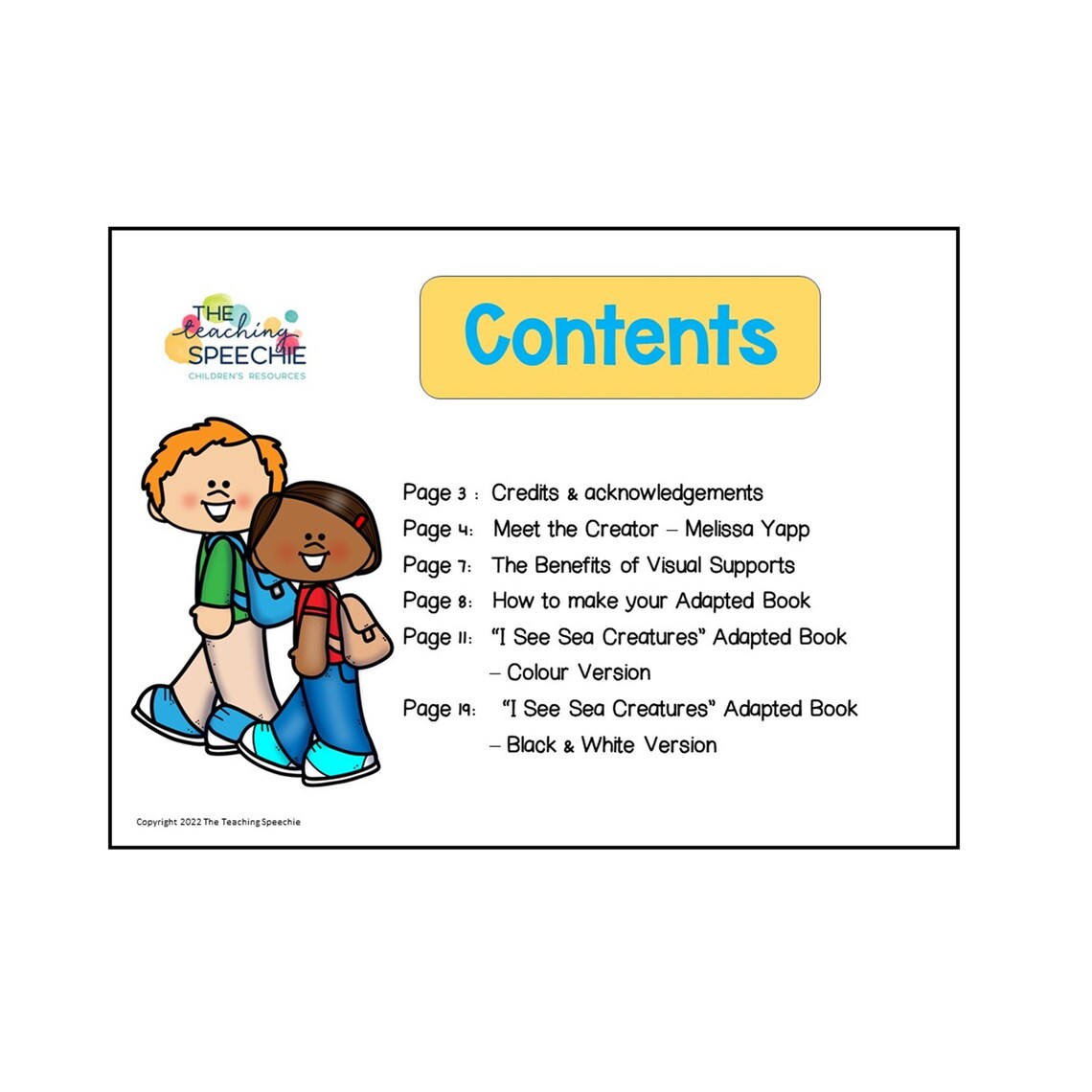 Sea Creatures Interactive Adapted Book, Printable Adapted Book, Ocean ...