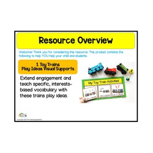 How to Play With Toy Trains Visual Supports Toolkit - Etsy