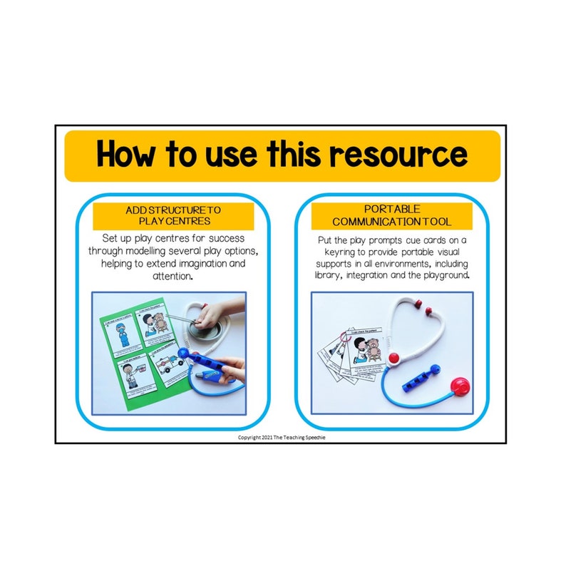 How to Play With Toys Dramatic and Pretend Play Visuals Pack - Etsy