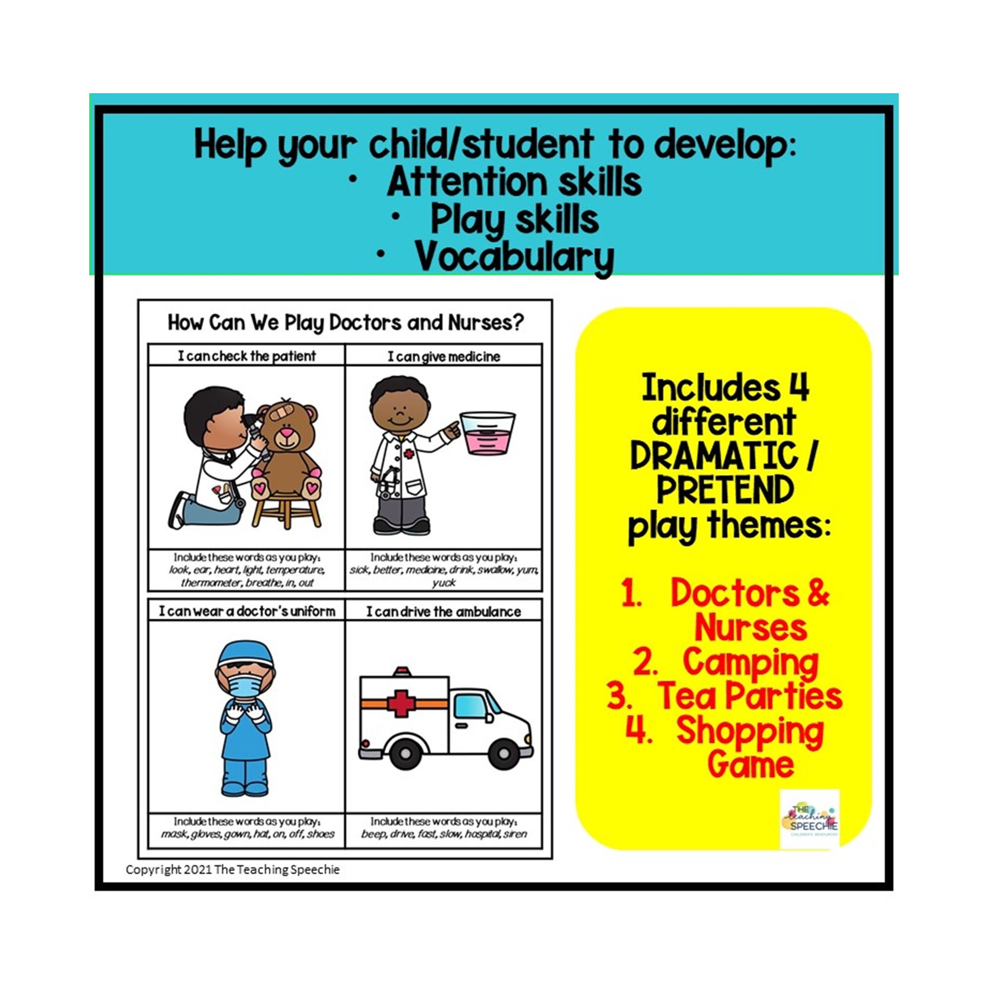 How to Play With Toys Dramatic and Pretend Play Visuals Pack - Etsy