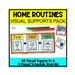 HOME ROUTINES Visual Schedules, Visual Supports for Home, Autism Home ...