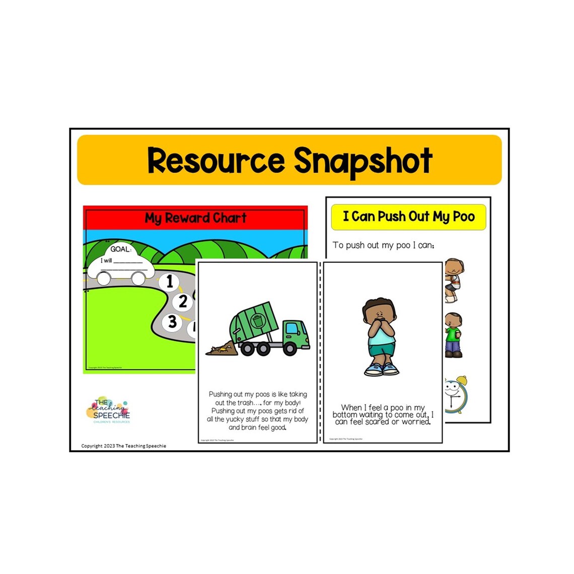 Stool Withholding and Encopresis Social Story, Childhood Constipation ...