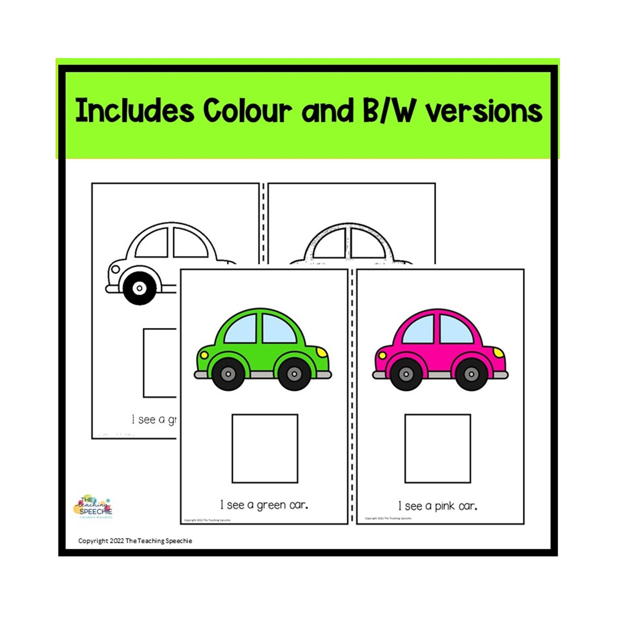 VEHICLES ADAPTED BOOK for Special Education - Etsy