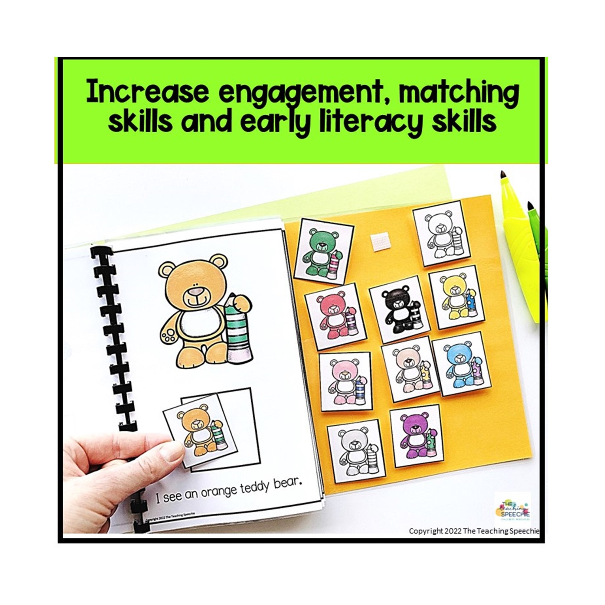 Interactive Adapted Books, Teddy Bear Theme Adapted Book, Autism ...