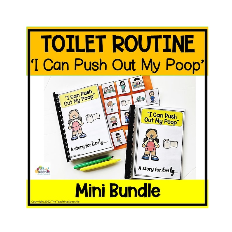 Stool Withholding and Encopresis Social Story Bundle, Adapted Book ...