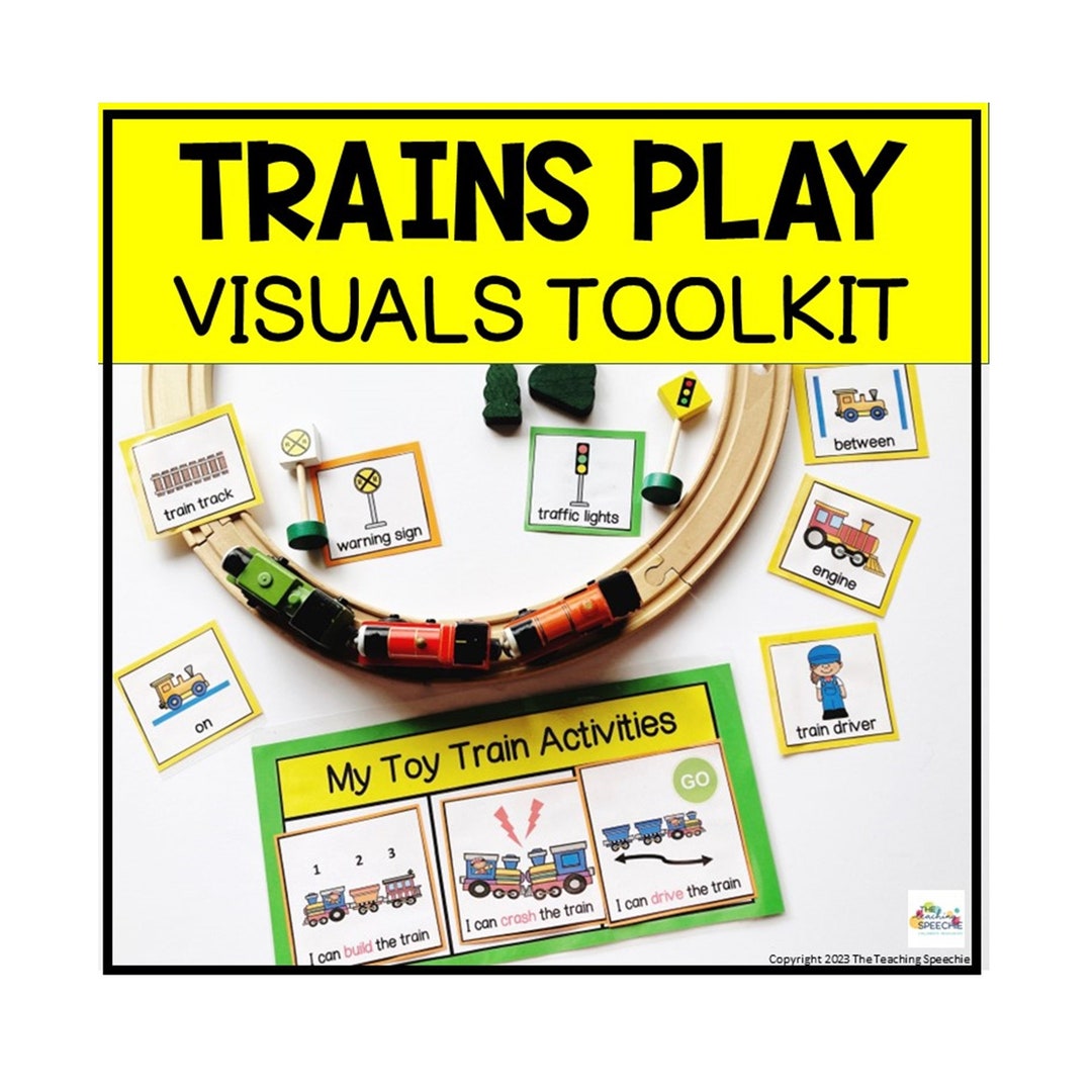 How to Play With Toy Trains Visual Supports Toolkit - Etsy
