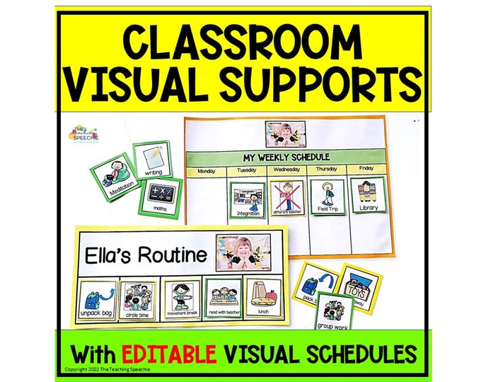 Visuals for Lanyard - Special Education Visuals - Etsy Canada