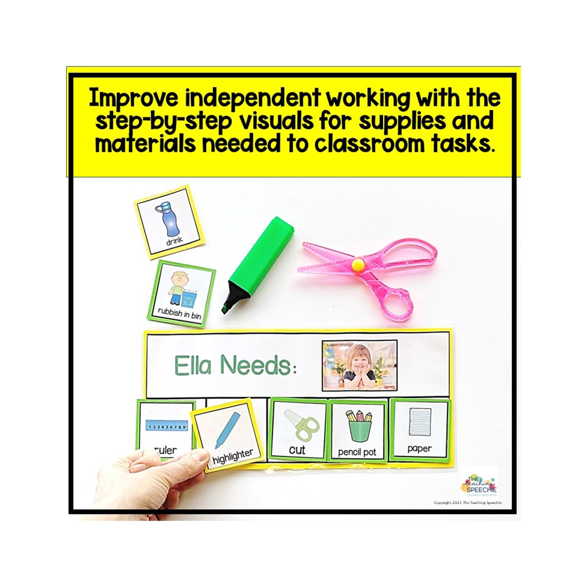 YOU WILL NEED - Classroom Supplies Visual Supports & Schedules Autism ...