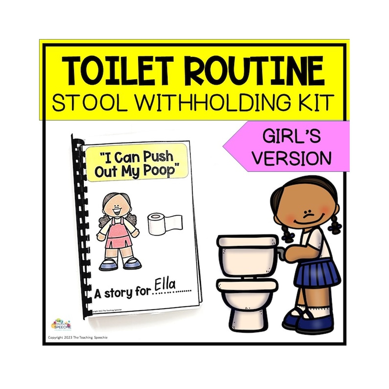 Stool Withholding and Encopresis Social Story, Childhood Constipation ...