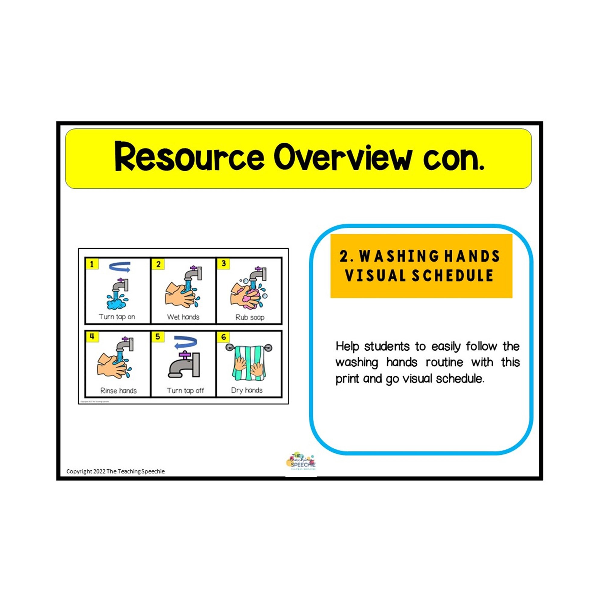 HAND WASHING Routine Adapted Book and Visuals Supports Pack, Washing My ...