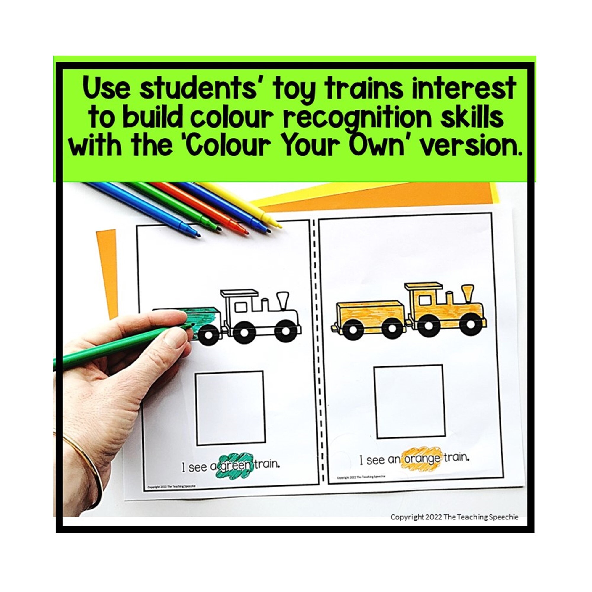 Train Colours Adapted Book, Vehicles Interactive Book, Special ...