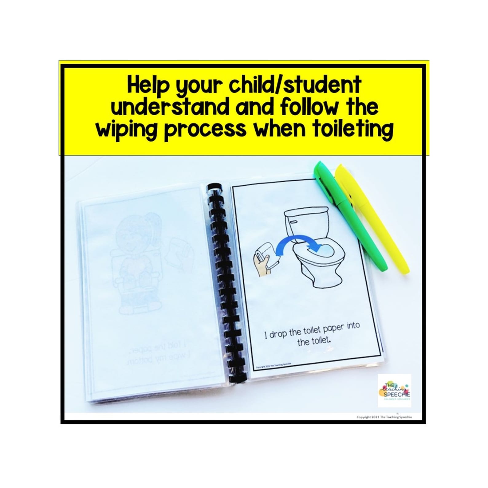 Toilet Training Social Story & Visual Cards Pack, Wiping My Bottom ...