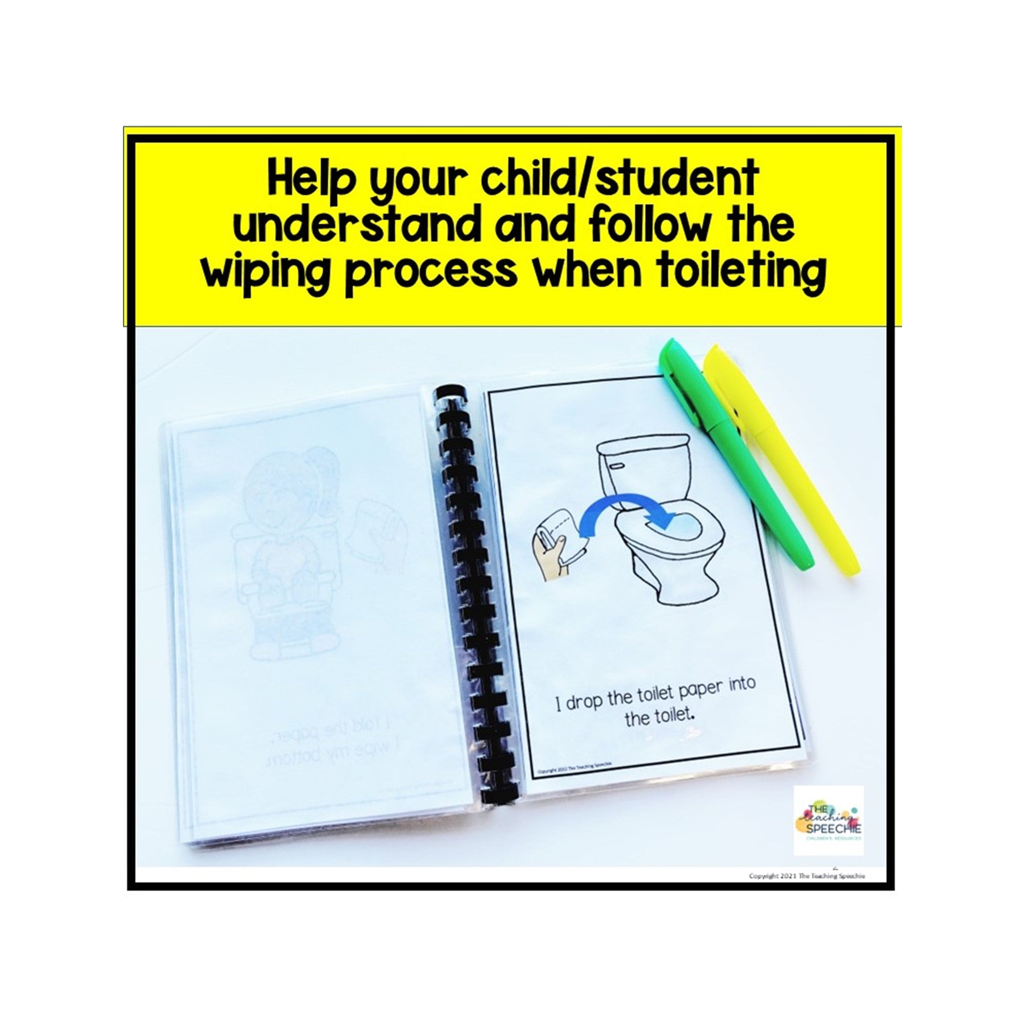 Toilet Training Social Story & Visual Cards Pack, Wiping My Bottom ...