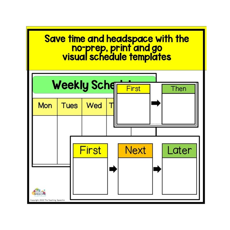 Visual Classroom Schedules, Visual Supports, Daily and Weekly Schedule ...