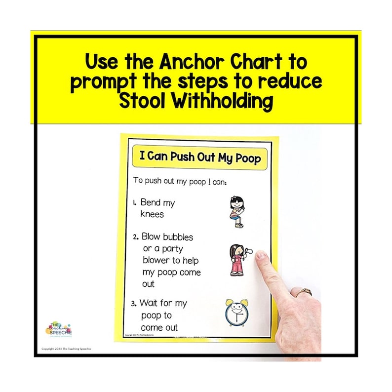 Stool Withholding and Encopresis Social Story, Childhood Constipation ...