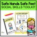 Safe Hands and Safe Feet Social Story, Autism Social Story, Being Safe ...
