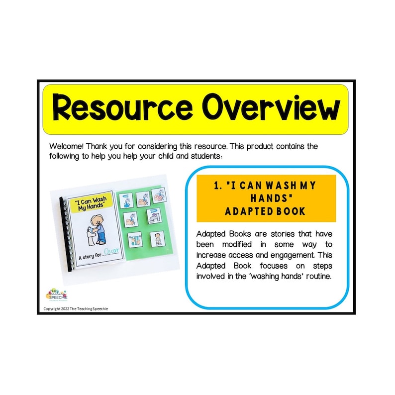 HAND WASHING Routine Adapted Book and Visuals Supports Pack, Washing My ...