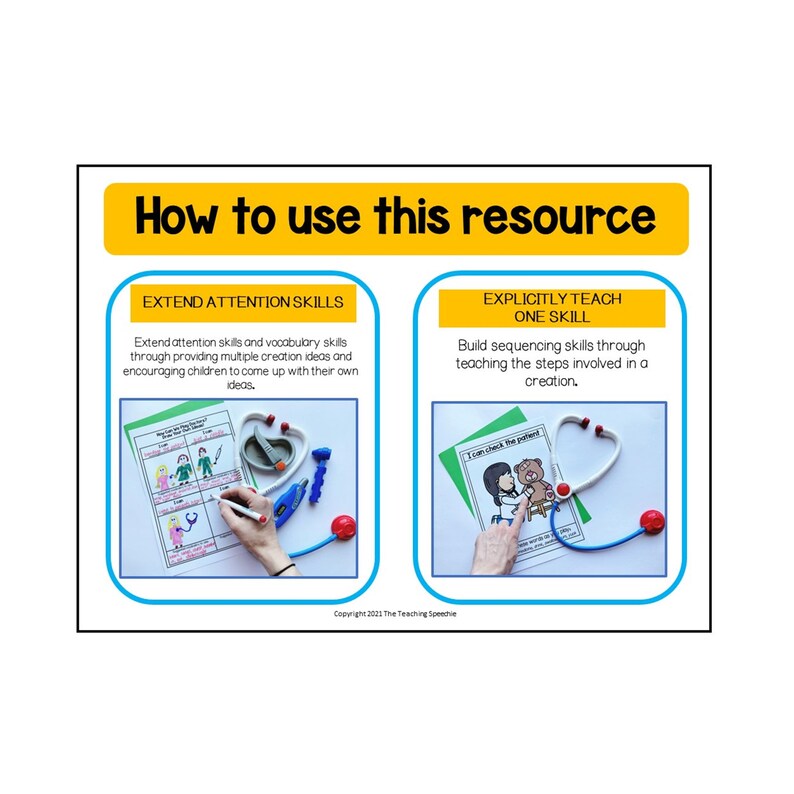 How to Play With Toys Dramatic and Pretend Play Visuals Pack - Etsy