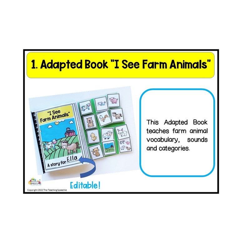 Animals Theme Adapted Books Bundle, Adapted Books for Autism, Early ...