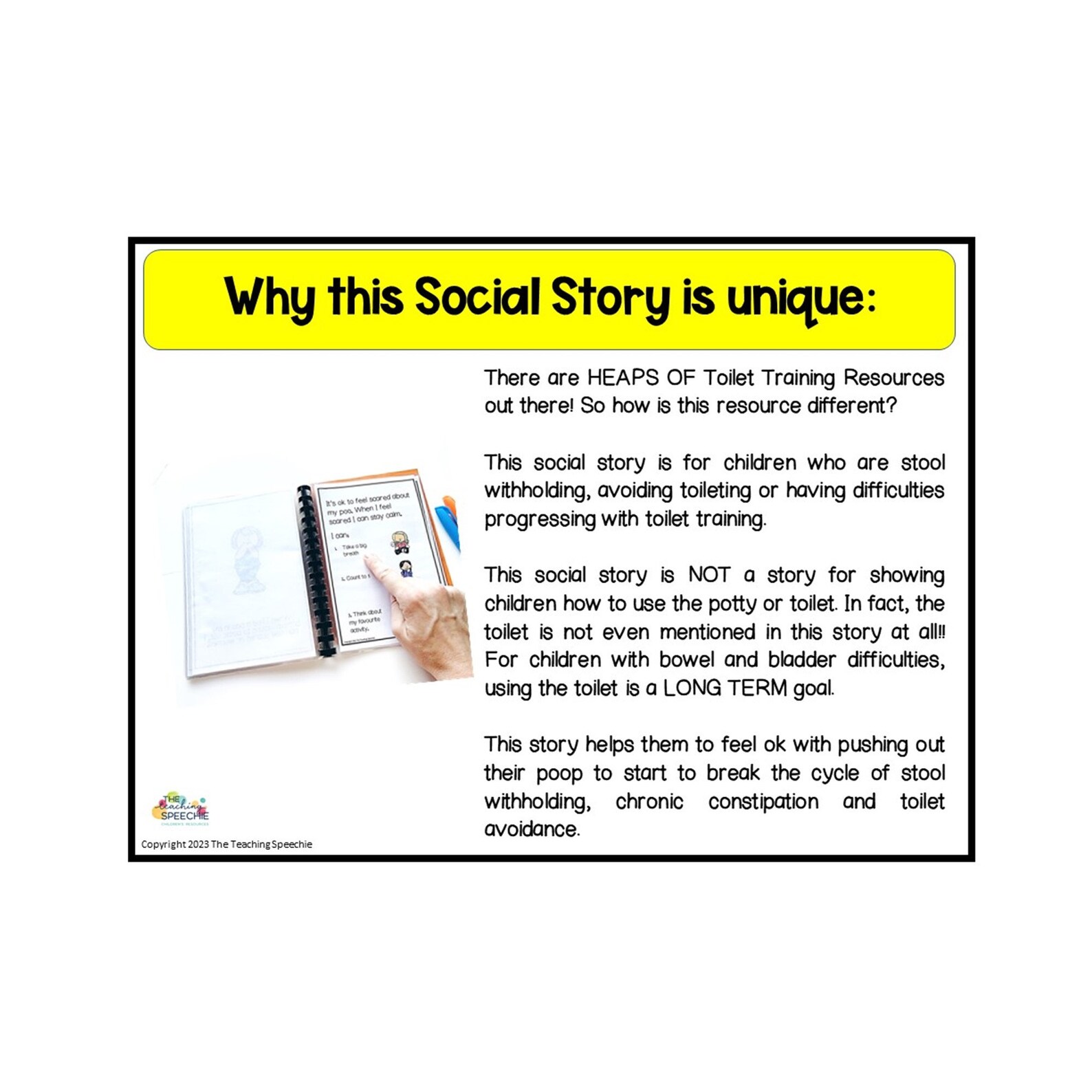 Stool Withholding and Encopresis Social Story, Childhood Constipation ...