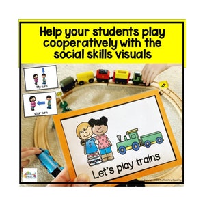 How to Play With Toy Trains Visual Supports Toolkit - Etsy