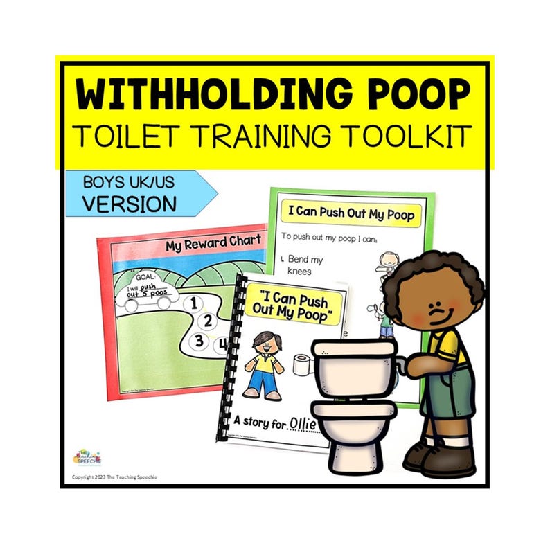 Stool Withholding and Encopresis Social Story, Childhood Constipation ...