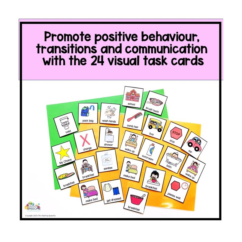 Morning Routine for Home Visual Schedule and Supports, Daily Routines ...