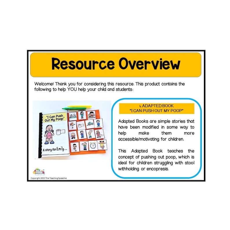 Stool Withholding and Encopresis Social Story Bundle, Adapted Book ...