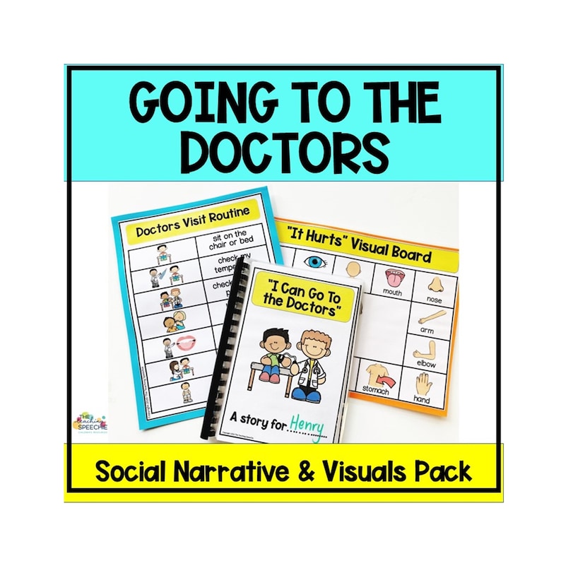 Doctors Visit Social Story & Visual Supports Pack, Autism Resource ...